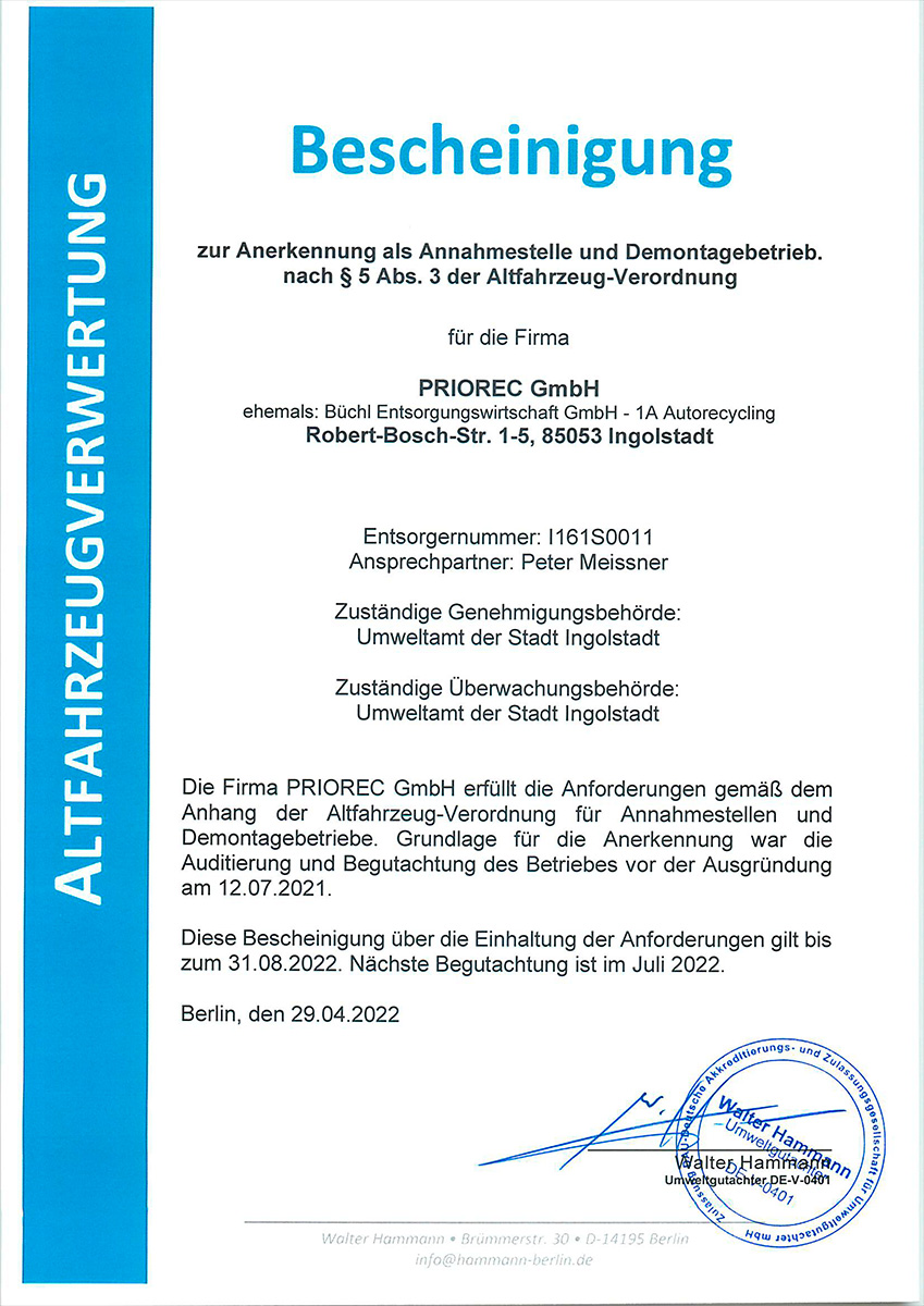 Downloads - PRIOREC® GmbH